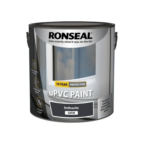 Ronseal UPVC Window and Door Paint - Satin - All Colours - 2.5L or ...