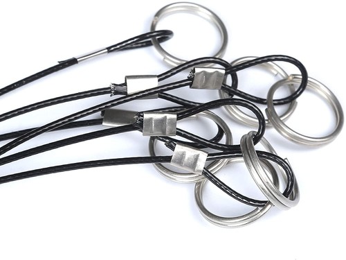 20x Black Bimini Top Quick Release Pin Wire 300mm Lanyard 316 Stainless ...