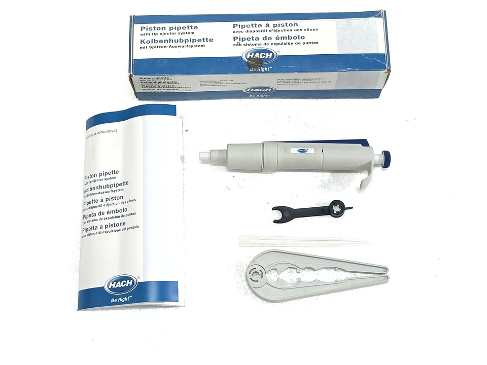 HACH BBP065 1-5mL Adjustable Piston Pipette #NEW | eBay