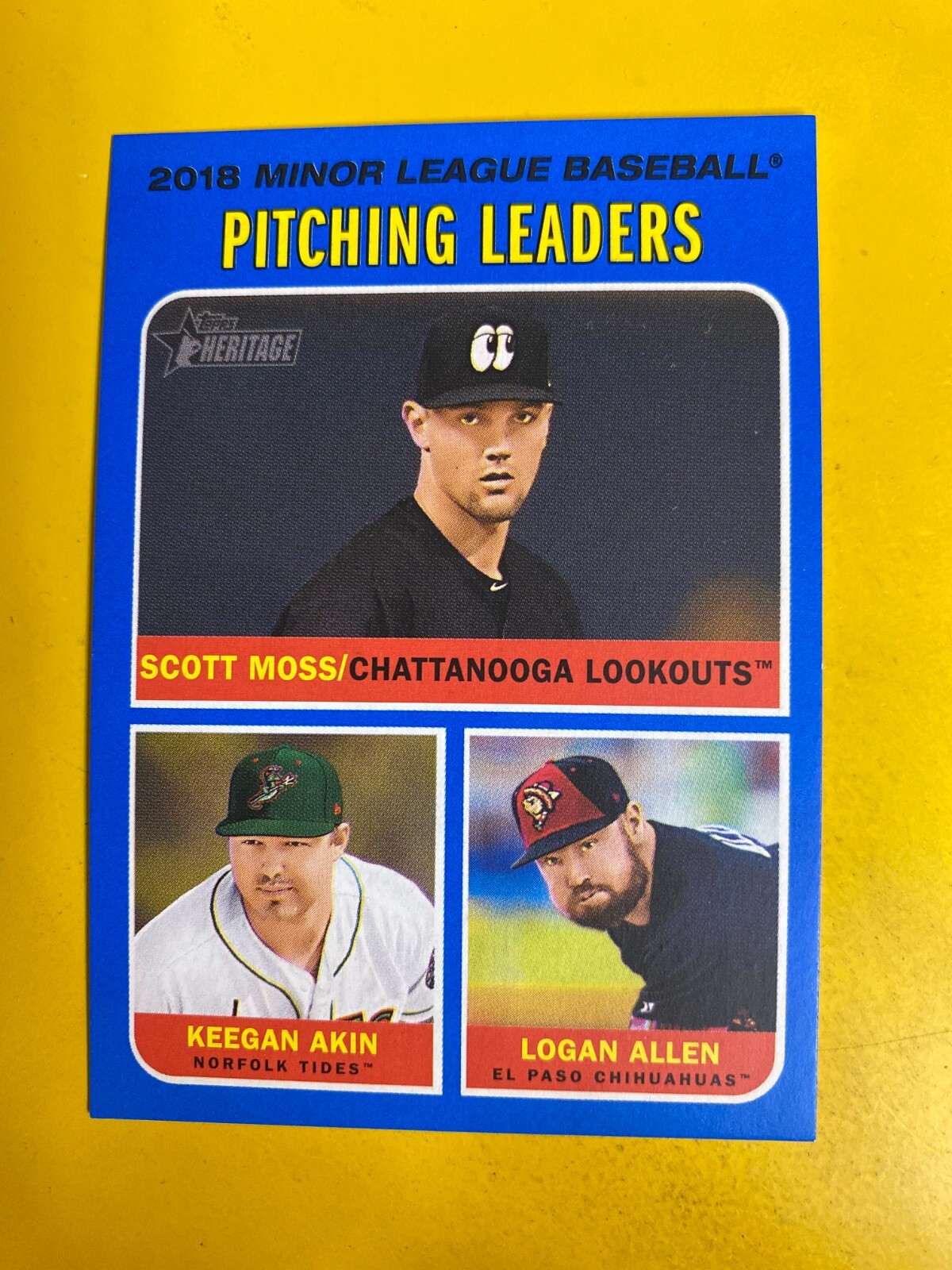 RS2032 Heritage Minors Blue #195 Keegan Akin/Logan Allen/Scott Moss #39 ...