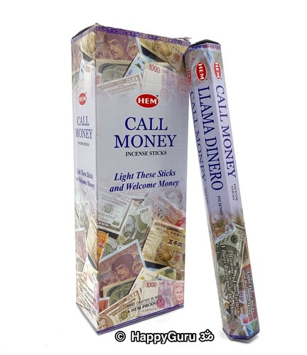 “Call Money" 120 Incense Sticks (6 Hex Packets) HEM Brand Incense ...
