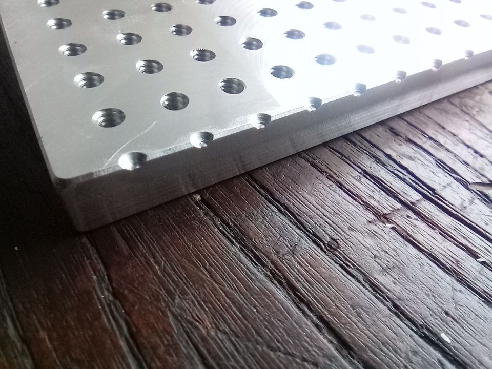 Sacrificial fixture plate or mini pallet - 8" x 8" alum - scratch and ...