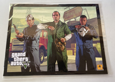 Official Promo GTA V Grand Theft Auto 5 Lithographs Midnight Launch PS5 ...