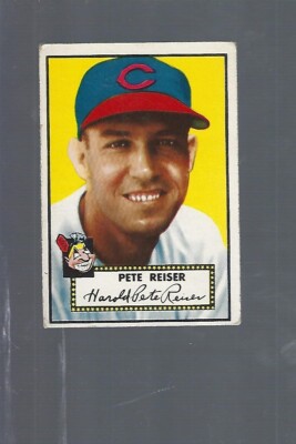 1952 Topps #189 Pete Reiser ^ Cleveland Indians ~ GVG | eBay