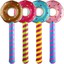 4 JUMBO ~ Inflatable Donut Lollipop Wonka CANDYLAND Inflate Pool Float ...