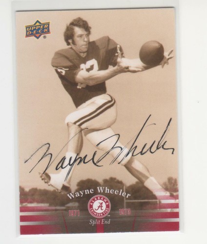 WAYNE WHEELER ALABAMA UNIVERSITY AUTOGRAPHED CARD WITH ENVELOPE THRU ...