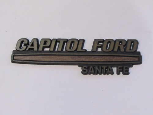 Vintage Capitol Ford Santa Fe New Mexico Plastic Dealer Badge Emblem ...