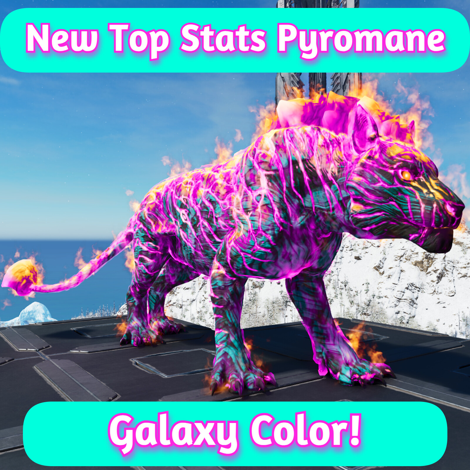 ARK Survival Ascended Galaxy Pyromane (Pyro) TOP STATS - PVE Official ...