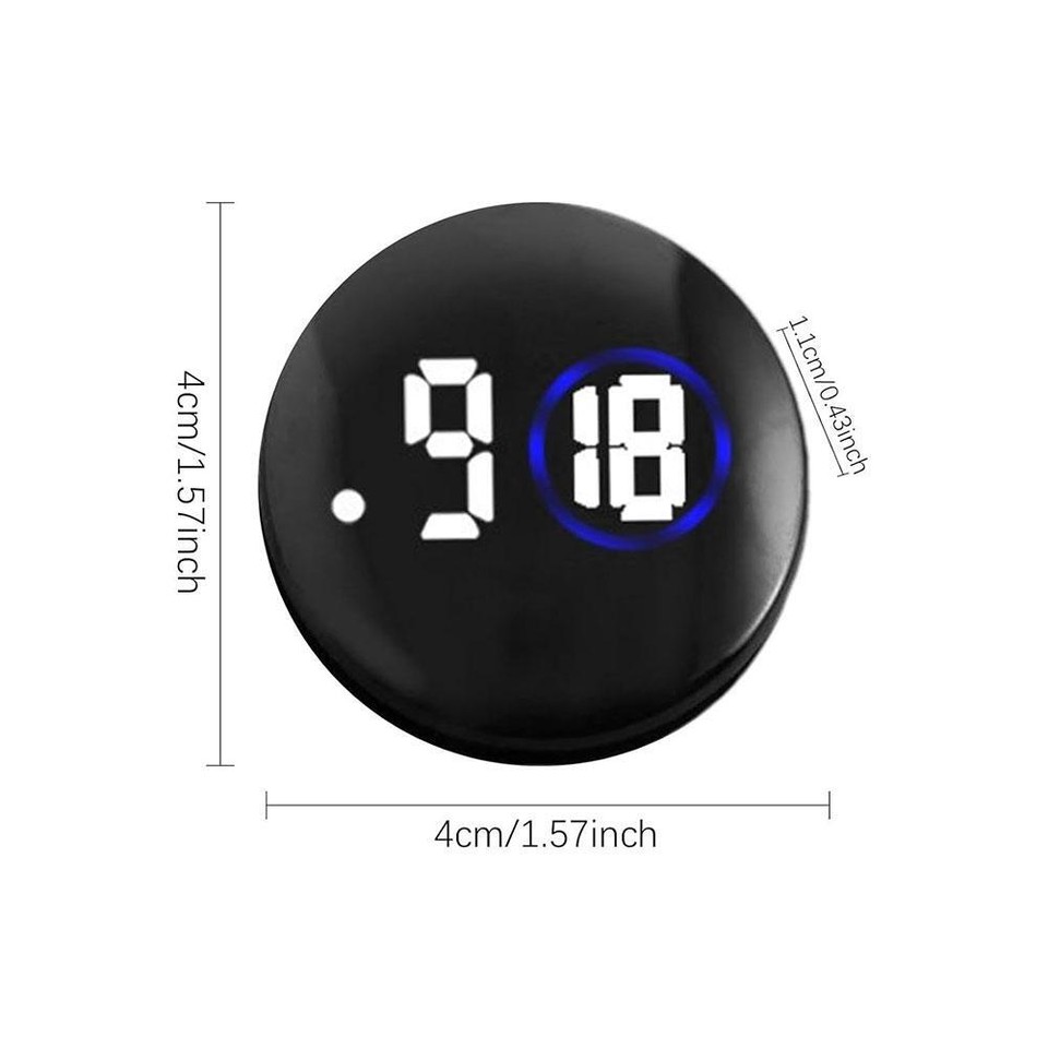Car Small Digital Clock Motorcycle Stick On Analog Clock Car Vent ...