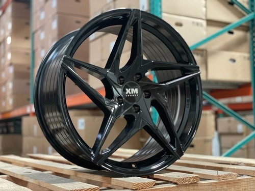 20" XM Luxury Rims XM 251 Stagger Black Wheels Mill Fit 350Z G35 Accord ...