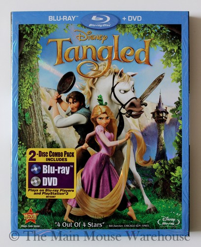 Disney's Twist on Rapunzul Fairy Tale Tangled Blu-ray DVD English ...