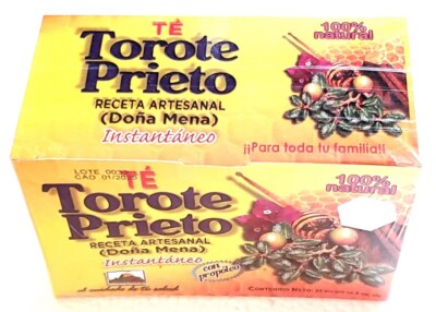 Te Torote Prieto Instantaneo 25 sobres 2gr c/u 100% Natural Receta ...