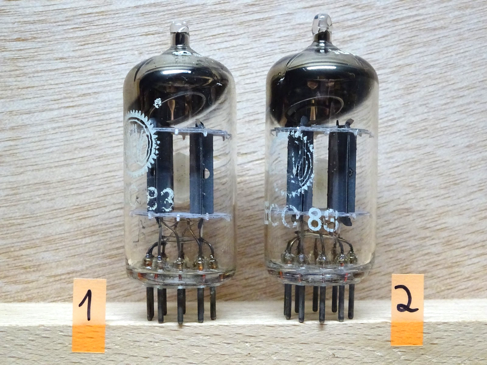 2X: VALVO ECC83 | NOS bottom codes | 45° O-Getter | Tubes Tube ( 12AX7 ...