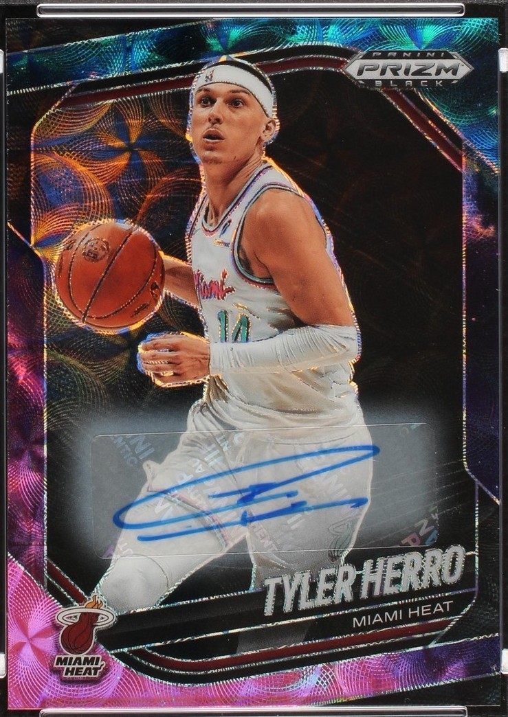 2024-25 Panini Prizm Black - Tyler Herro, Tyler Herro #88 Nebula Prizm ...