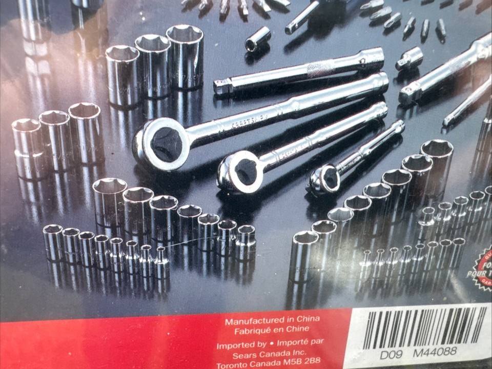 Rare Sears Craftsman Canada NOS 88pc Mechanics Tool Set 44088 Socket Ratchet | eBay