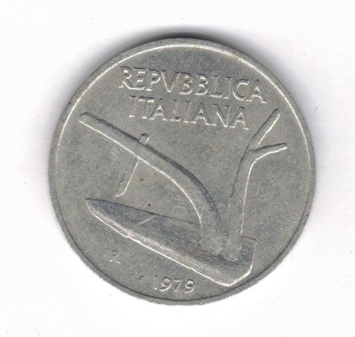 Moneta coin 10 LIRE Repubblica Italiana 1979 Italia numismatica | eBay