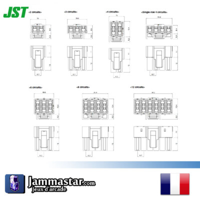 Connecteur JST VL - Male Female Connector JST-VL | eBay