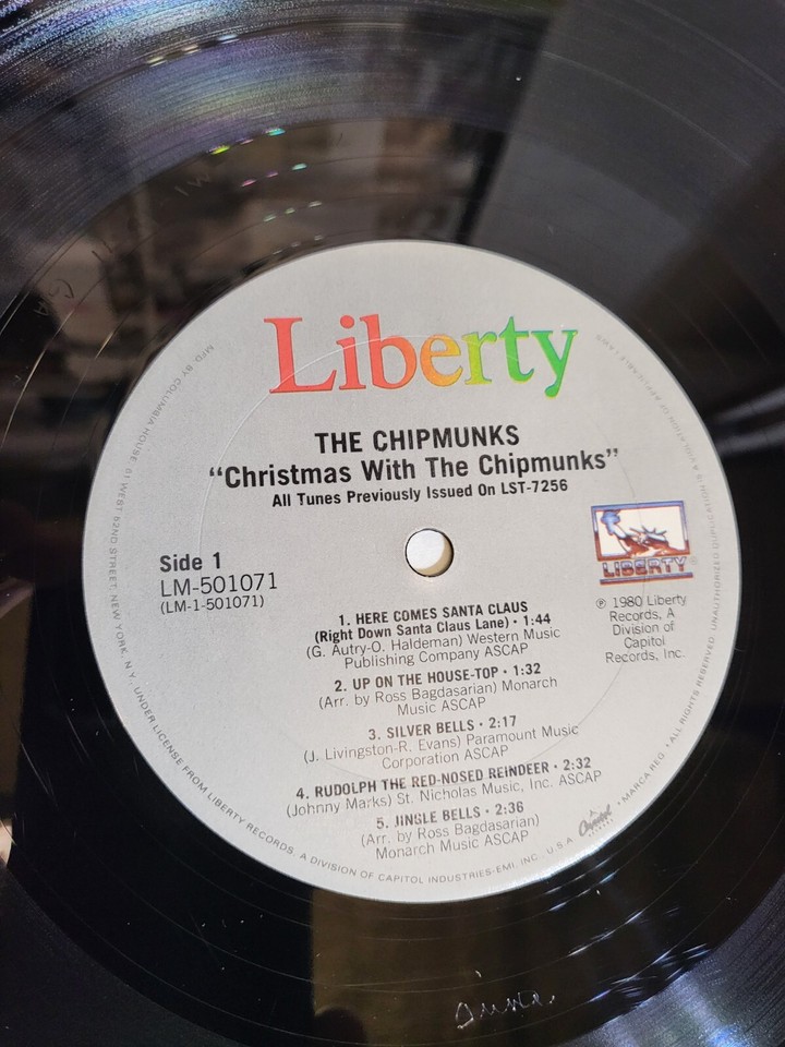 THE CHIPMUNKS ! Christmas with the Chipmunks (& Dave) on Liberty ...