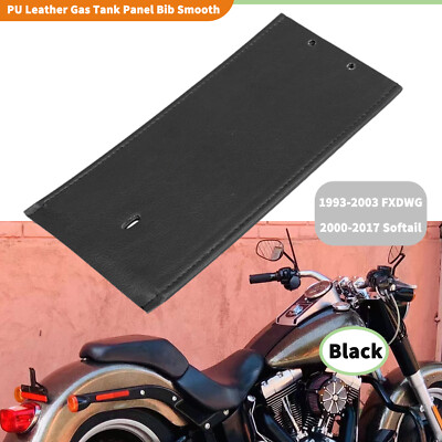 Black Gas Tank Panel Bib For Harley Fatboy Lo FLSTFB Dyna Softail ...