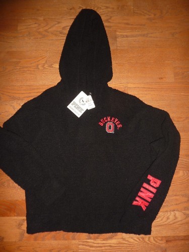 VICTORIAS SECRET PINK "OHIO STATE" BLING "BUCKEYES" FLEECE HOODIE NWT ...