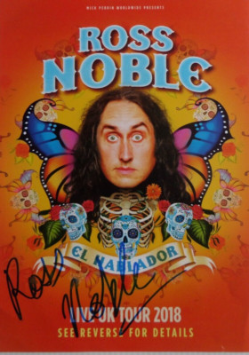 ROSS NOBLE AUTOGRAPHED 8 X 6 TOUR FLYER. | eBay UK