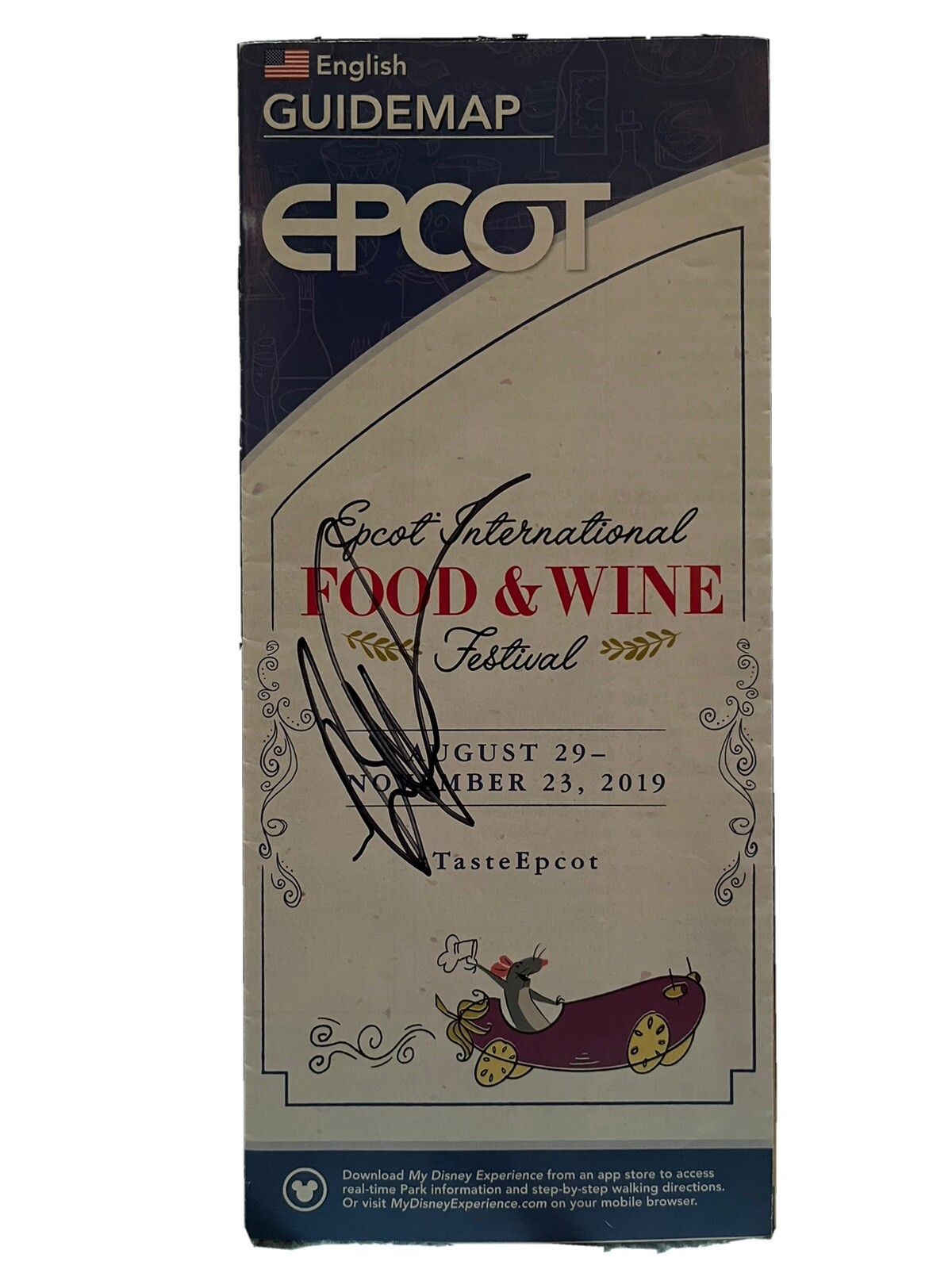 Bobby Capps .38 Special Original Signed Epcot Festival Map | eBay