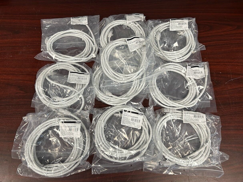 LOT OF 10) NEW SEALED C2G 10FT CAT6 Snagless Ethernet Cable - White #95 ...