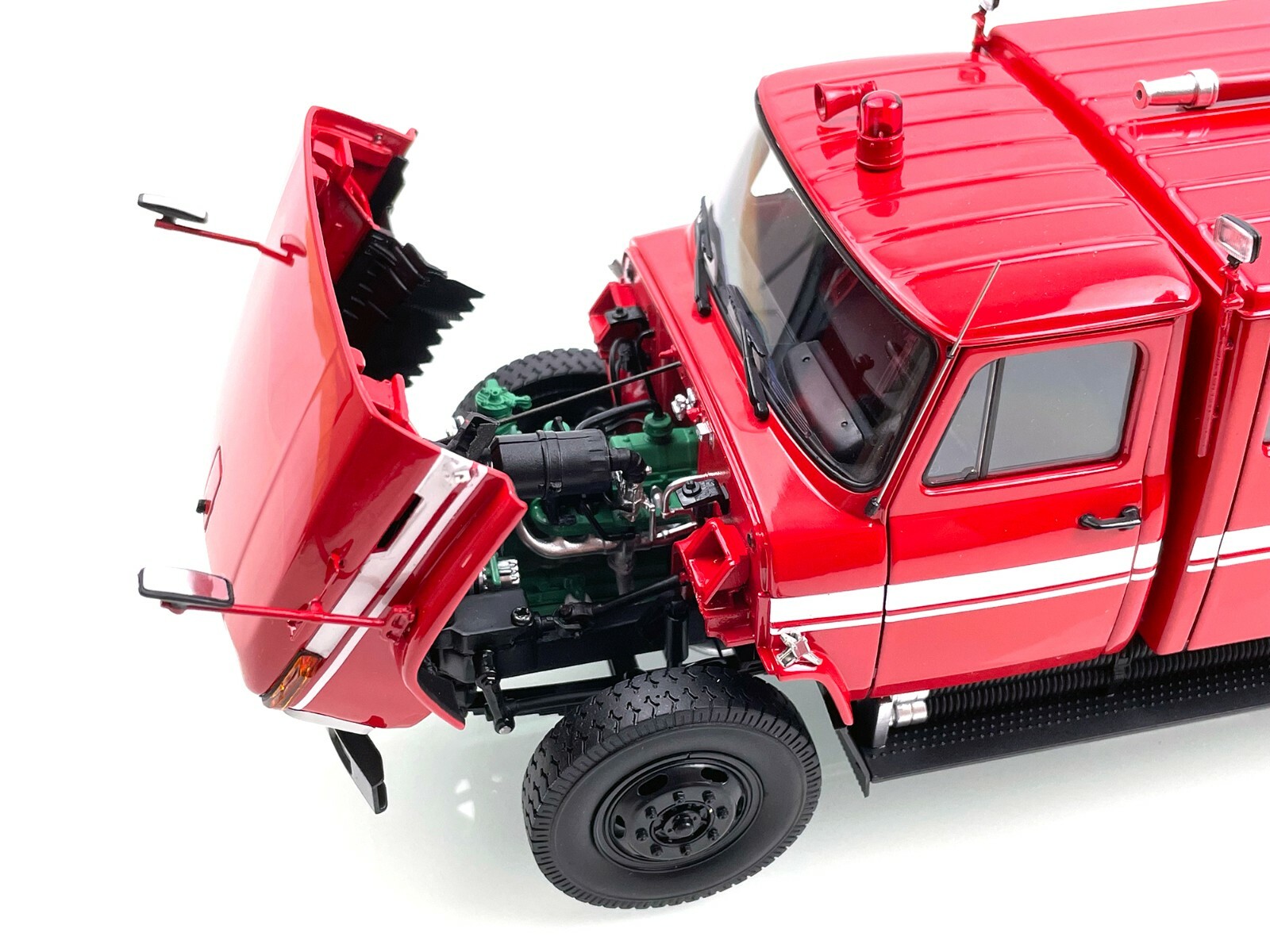 1:24 FAW JIEFANG CA141 Fire truck Century Dragon Diecast Model Red ...