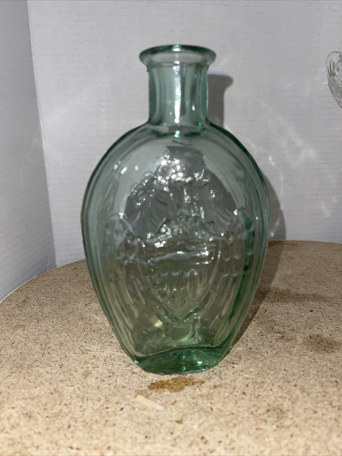 Vintage Cornucopia Pontil Eagle Historical Flask Bottle Aqua (F-1) | eBay