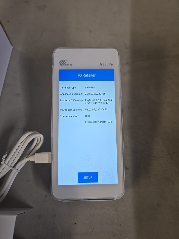 PAX A920 Pro Smart Mobile Tablet Terminal Card Reader Wireless PRISTINE ...