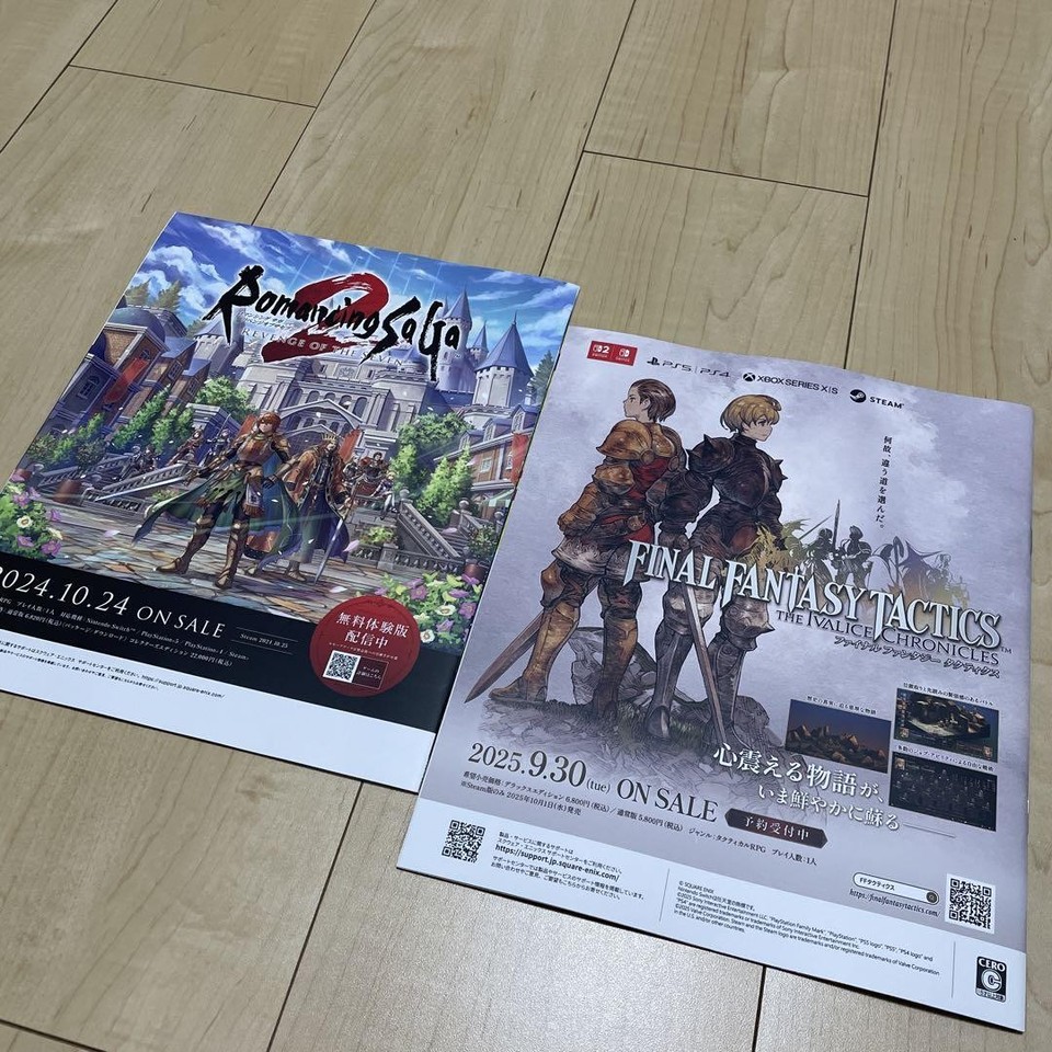 Square Enix Tokyo Game Show Brochures 2024 & 2025 Dragon Quest Sets ...