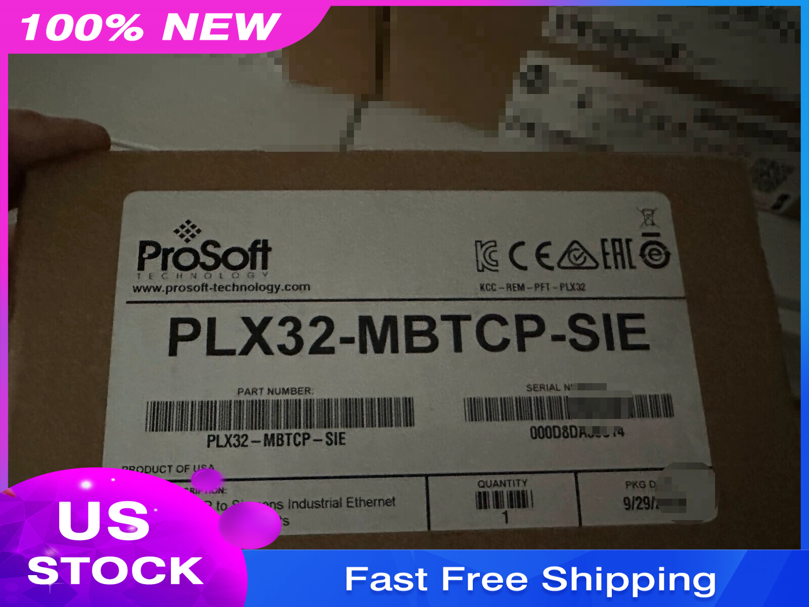 New ProSoft PLX32-MBTCP-SIE Free Shipping New in Box New Factory Sealed PLC 1PC | eBay