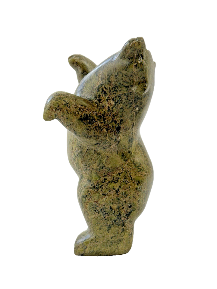 Exquisite Inuit Dancing Bear Stone Carving Sculpture Arctic Native Art ...