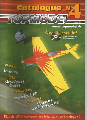 CATALOGUE TOP MODEL N°04 AVIONS, TRAINERS, JETS, HYDRAVIONS, PLANEURS ...
