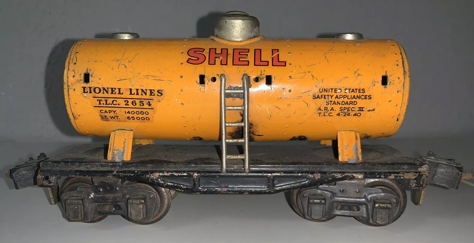 Lionel 2654 Orange Shell Tank Car - Prewar 1938-1942 | eBay