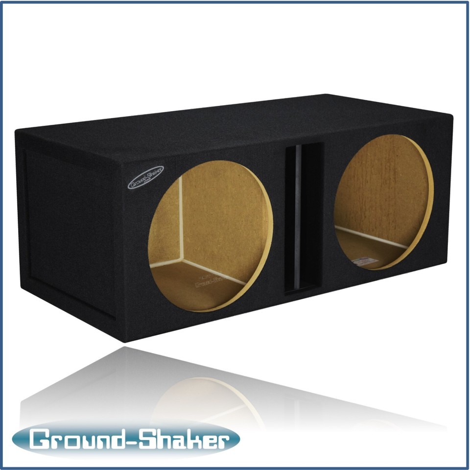 15" Dual Slot Center Ported Vented Sub Box Subwoofer Enclosure Ground ...