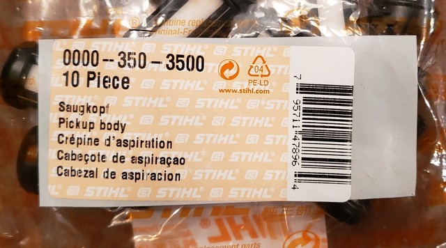 STIHL FUEL FILTER 0000-350-3500 GENUINE NOS for sale online | eBay