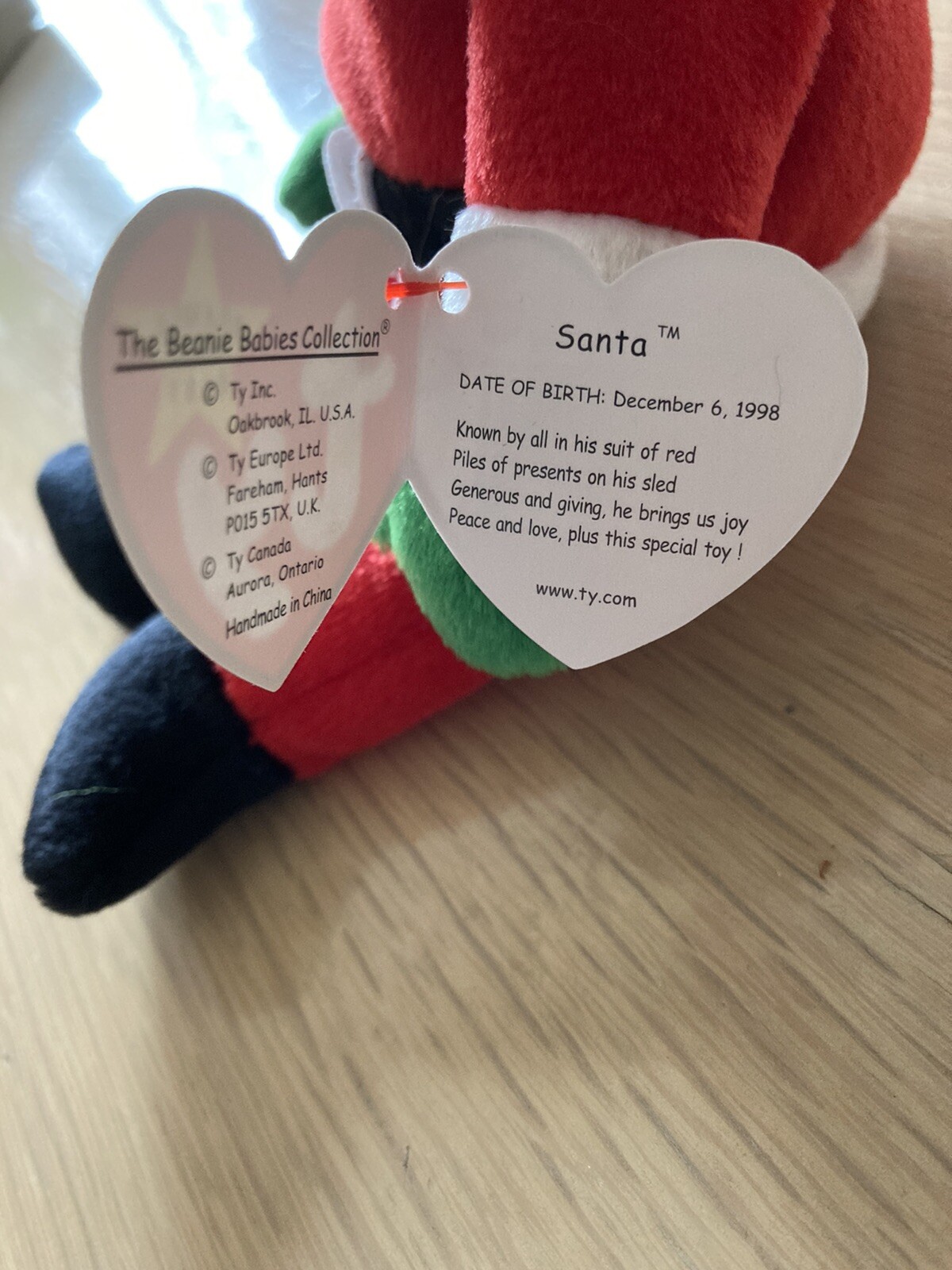 SANTA THE SANTA CLAUS #4203 TY BEANIE BABY MWMT | eBay