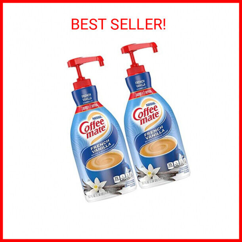Nestle Coffee Mate Creamer, French Vanilla, Concentrated, 50.7 Oz, Pack ...