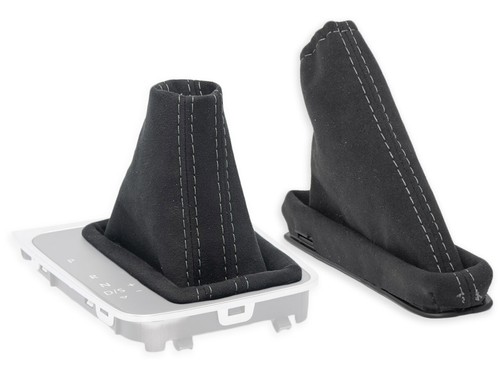 FOR VW GOLF MK7 AUTOMATIC GEAR SHIFT BOOT + EBRAKE GAITER ALCANTARA s ...