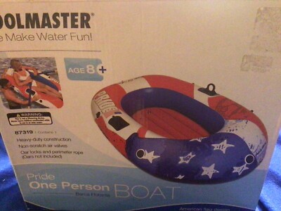 Poolmaster Single Person American Flag inflatable boat New | eBay