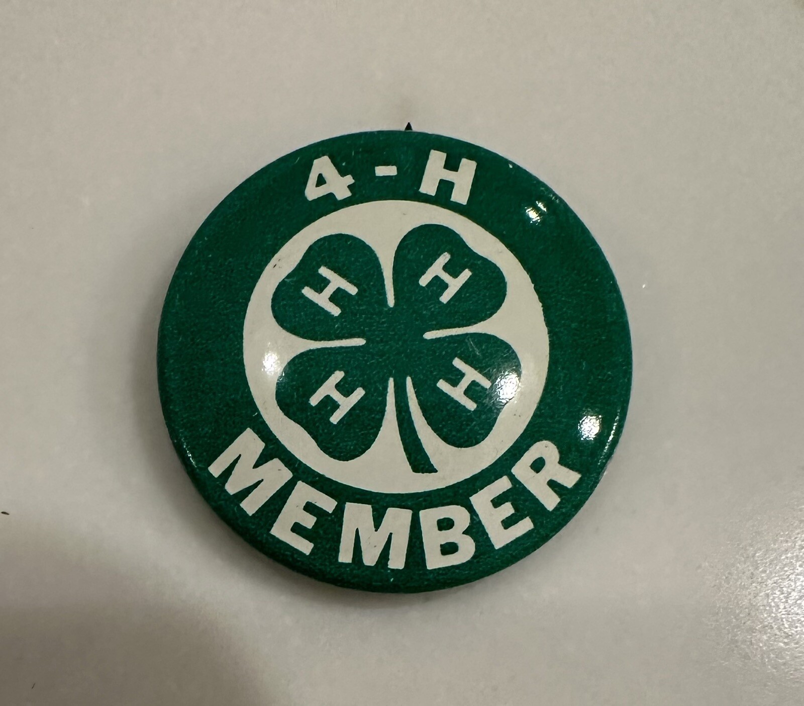 VTG Retro 5 Mini 4-H Member Lapel Pins Green Clover Stickpin Back Lot ...