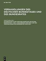 Sachregister zu den Verhandlungen des Deutschen Bundestages 1. und 2 ...