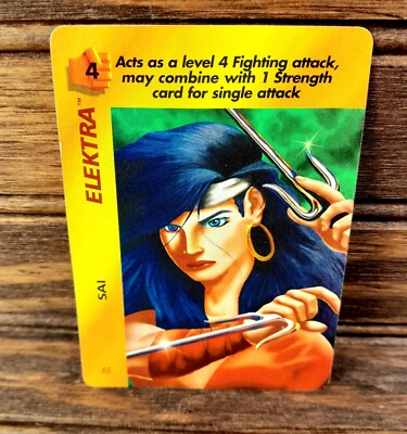 1995 ELEKTRA - OVERPOWER (Marvel Comics) [EXCELLENT+ card] SAI | eBay
