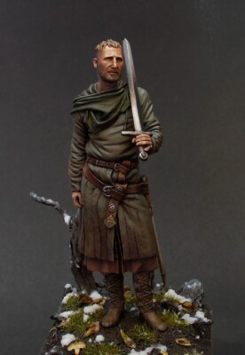 1/32 Scale Medieval Scottish Highlander Warrior Resin Figure Historical ...