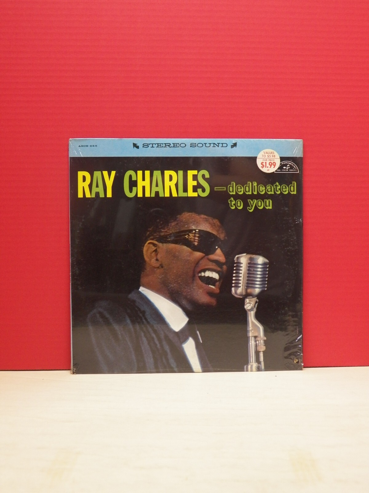 Sealed 12" LP Ray Charles ...Dedicated To You 1961 ABC-Paramount Stereo ...