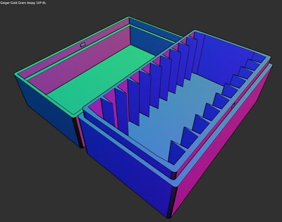 3DP Black Storage Box Holds 10x 1 Gram Geiger Gold Bars In Assay | eBay
