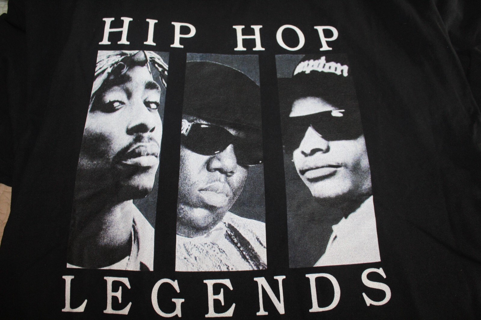 Hip Hop Legends--Easy E--Tupac--Biggie--Graphic Men's… - Gem