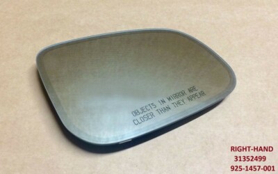 WING DOOR MIRROR GLASS HEATED RIGHT for VOLVO C30 S40 S60 S80 II V40 ...