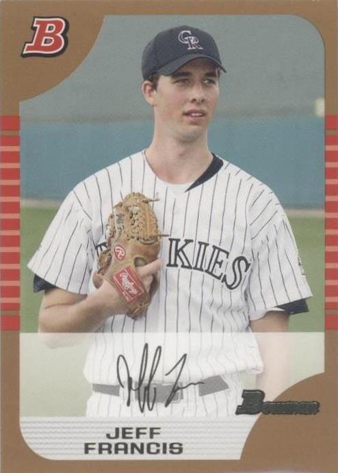 2005 Bowman - Jeff Francis #56 Gold for sale online | eBay
